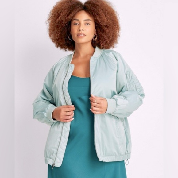 a new day | Jackets & Coats | A New Day Oversized Satin Insulated ...